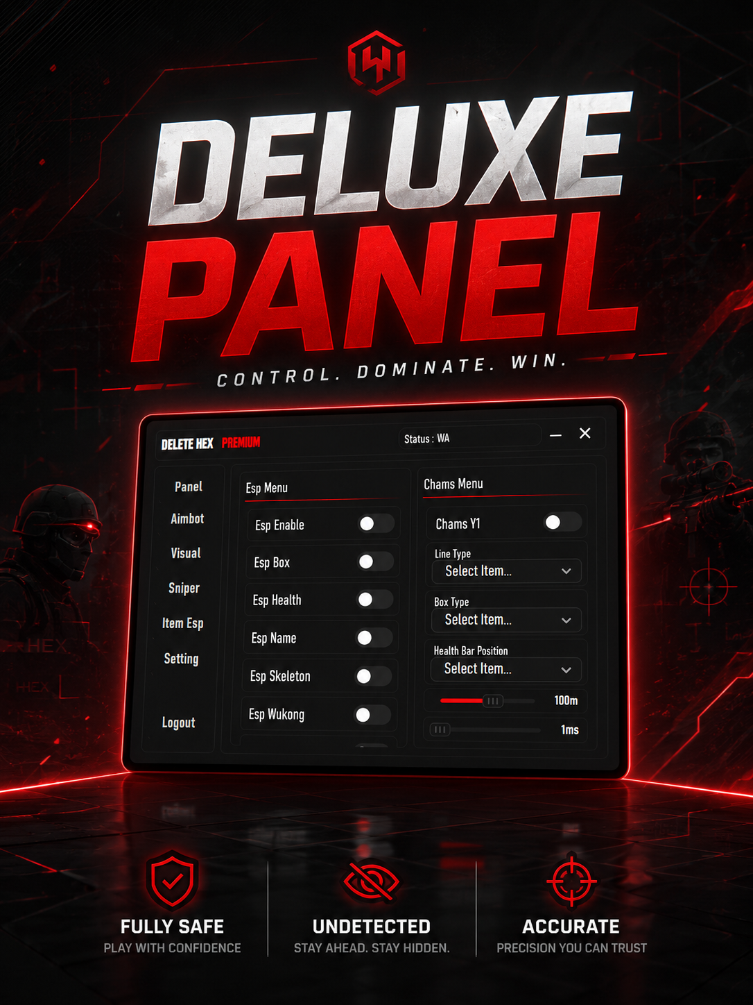 DELETE HEX | Premium Free Fire Panel, Aimbot, Headshot Hack & UID ...
